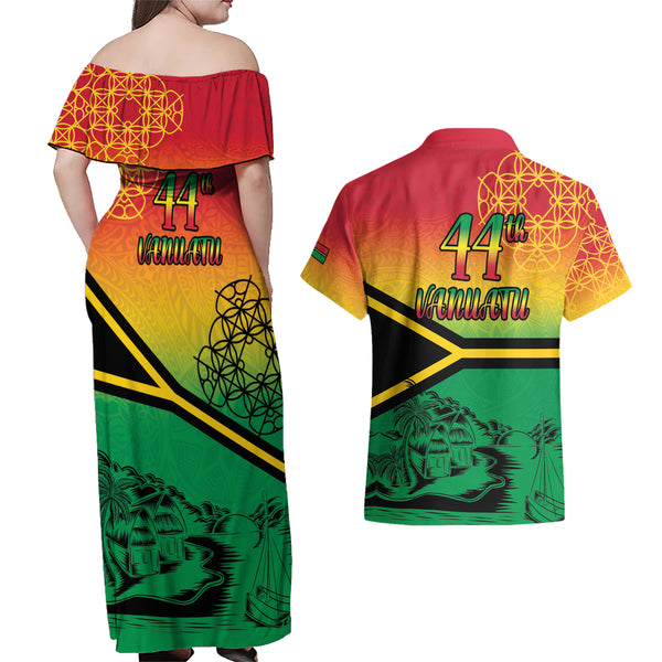 Hapi 44th Indipendens Dei Vanuatu Couples Matching Off Shoulder Maxi ...