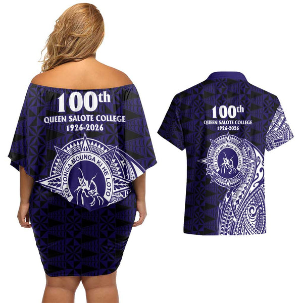Tonga Queen Salote College 100th Years Couples Matching Off Shoulder ...