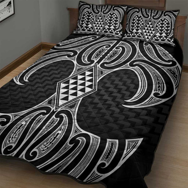 Ma Maori Ta Moko Poutama Art Quilt Bed Set LT9