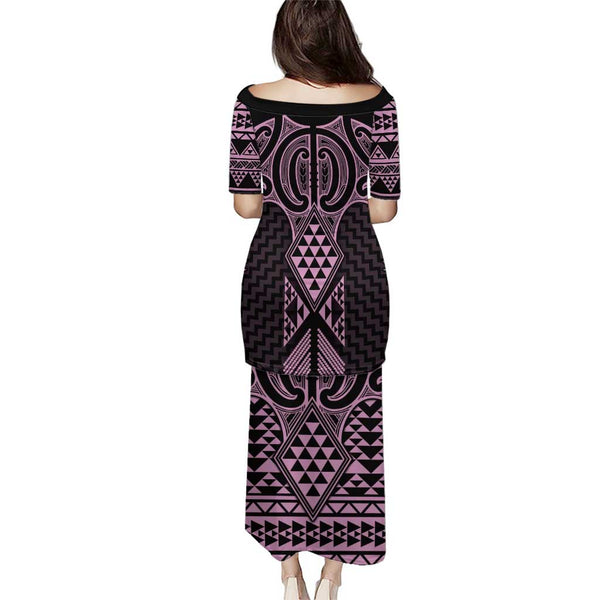 Mawhero Maori Ta Moko Poutama Art Puletasi LT9