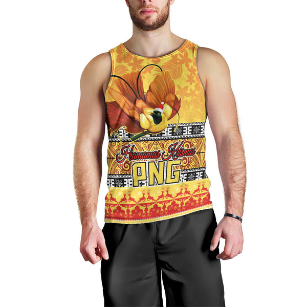 Personalised PNG Hamamas Krismas Men Tank Top Papua New Guinea Bird Of ...