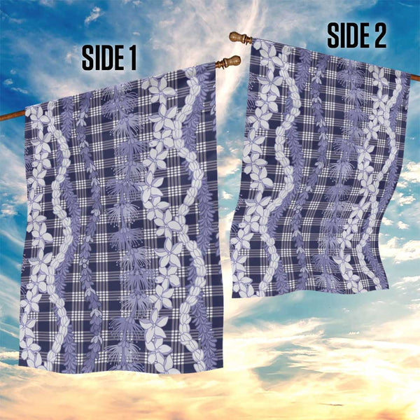 Hawaiian Ohia Lehua Lei Garden Flag Plaid Palaka Uliuli hohonu Pattern LT9