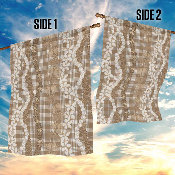 Hawaiian Ohia Lehua Lei Garden Flag Plaid Palaka Kalaihaahaa Pattern LT9