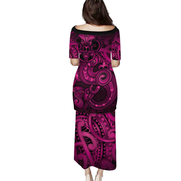 Aotearoa Maori Hei Tiki Puletasi Mawhero Kowhaiwhai Puhoro Motif LT9