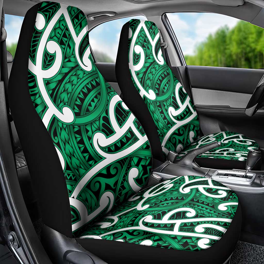 Aotearoa Maori Kowhaiwhai Car Seat Cover Kakariki Puhoro and Patiki LT9