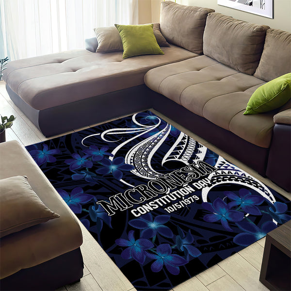 Micronesia Constitution Day Area Rug Since 1979 with Polynesian ...
