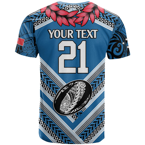 Custom Manuma Samoa Rugby T Shirt Ula fala Samoan Siva Tau Tribal LT9