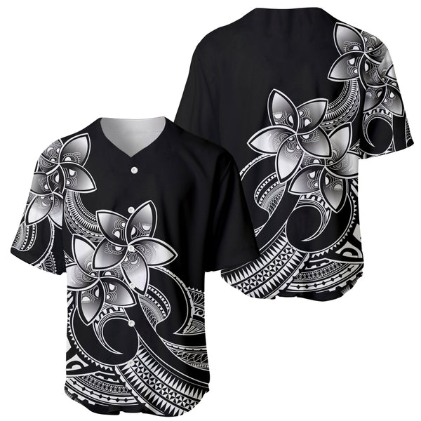 Polynesian Pride Plumeria Flowers Baseball Jersey Polynesian Tribal ...