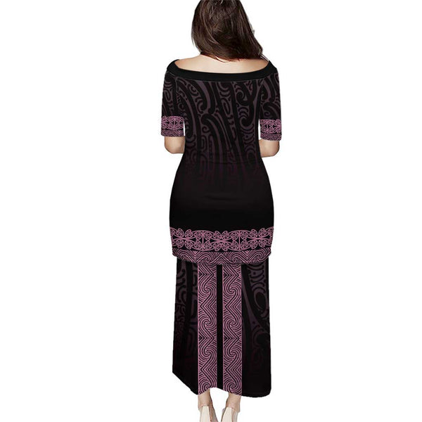 New Zealand Maori Kowhaiwhai Puletasi Mawhero Maui and Mangopare LT9