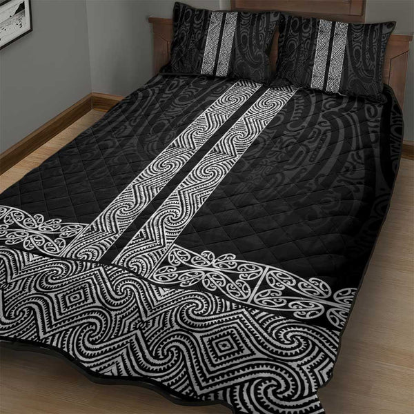 New Zealand Maori Kowhaiwhai Quilt Bed Set Pango Maui and Mangopare LT9