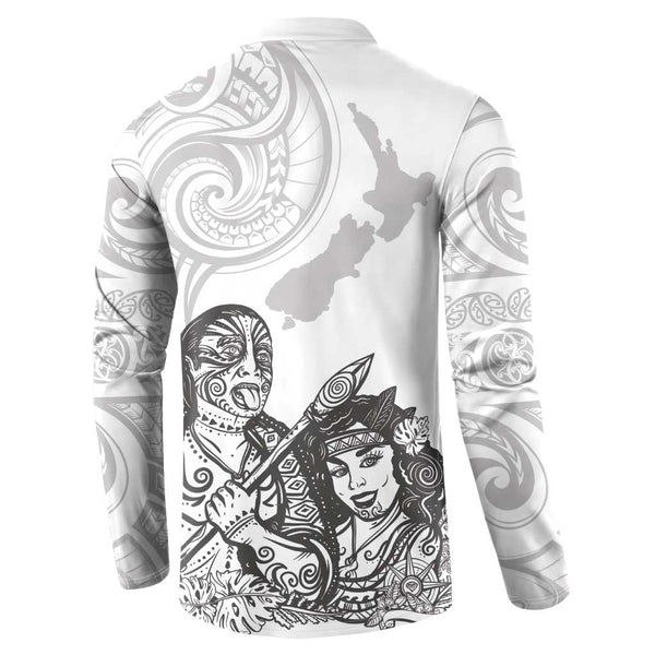 Aroha Maori Language Button Sweatshirt Te Reo Maori Inspired Art LT9
