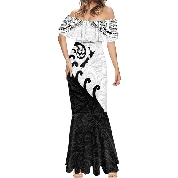 Kia Haka Maori language Mermaid Dress Te Reo Maori Inspired Art LT9