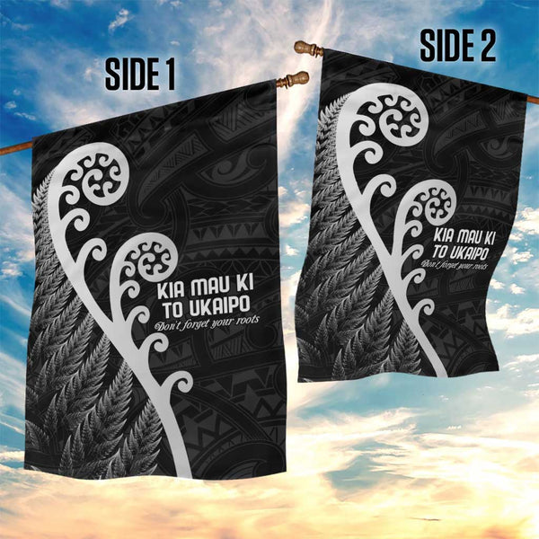 Kia Mau Ki To Ukaipo Garden Flag Te Reo Maori Koru Fern Art LT9