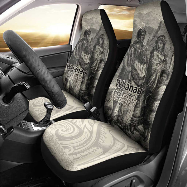 Whanau Maori Language Car Seat Cover Te Reo Maori Inspired Art LT9