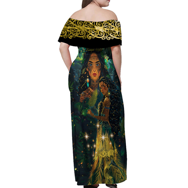 New Zealand Matariki Off Shoulder Maxi Dress Rongo Mori Wellbeing and ...