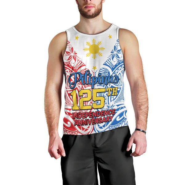 Personalised Polynesian Philippines Men Tank Top Pilipinas Flag Style ...