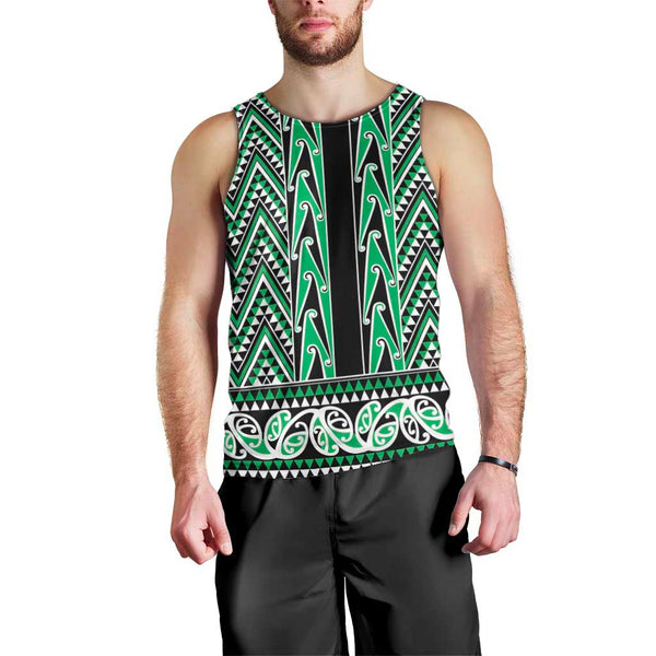 New Zealand Maori Niho Taniwha Men Tank Top Kakariki Mangopare and ...