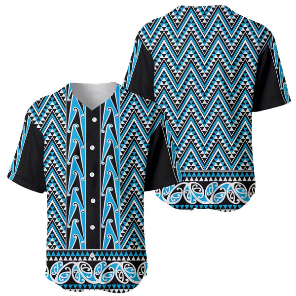 New Zealand Maori Niho Taniwha Baseball Jersey Kikorangi Mangopare and ...