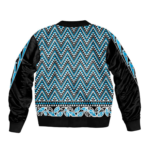 New Zealand Maori Niho Taniwha Bomber Jacket Kikorangi Mangopare and ...