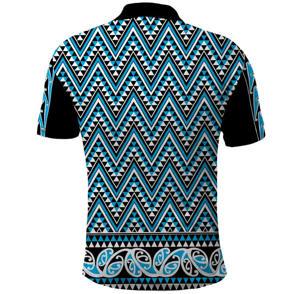 New Zealand Maori Niho Taniwha Polo Shirt Kikorangi Mangopare and ...