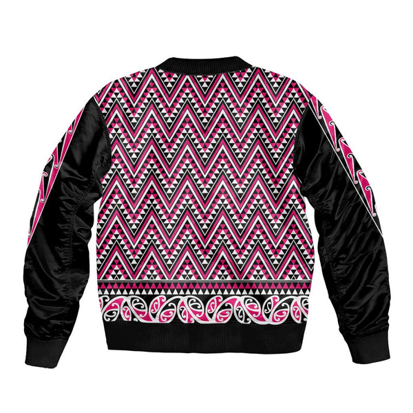 New Zealand Maori Niho Taniwha Bomber Jacket Mawhero Mangopare and ...