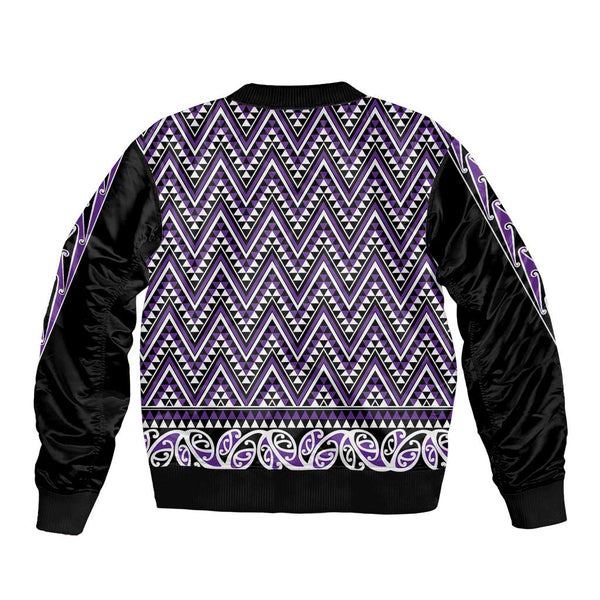 New Zealand Maori Niho Taniwha Bomber Jacket Waiporopo Mangopare and ...