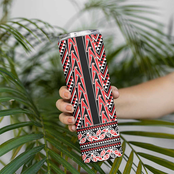 New Zealand Maori Niho Taniwha Skinny Tumbler Whero Mangopare and ...