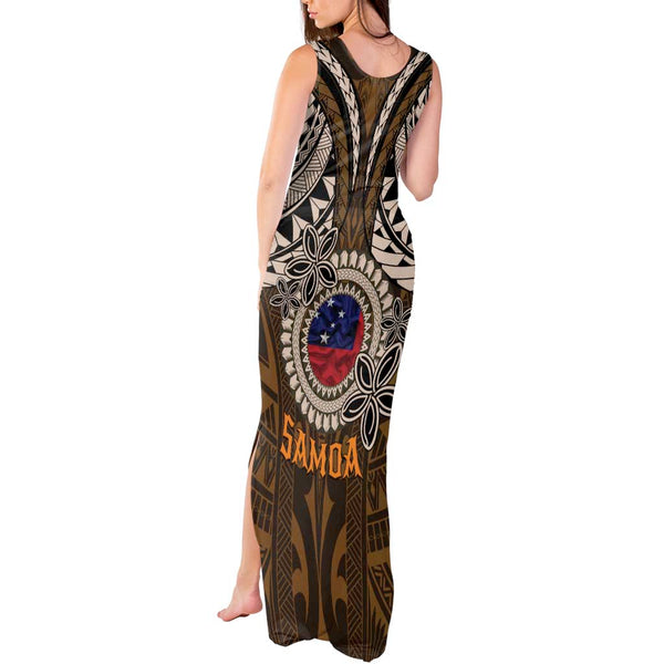 Samoa Warrior Tank Maxi Dress The Mighty Samoan Warrior Spirit LT9