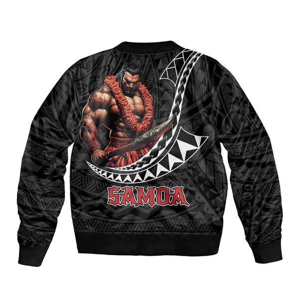 Samoan Pride Polynesian Tribal Warrior Bomber Jacket 685 Samoa Mo Samoa LT9