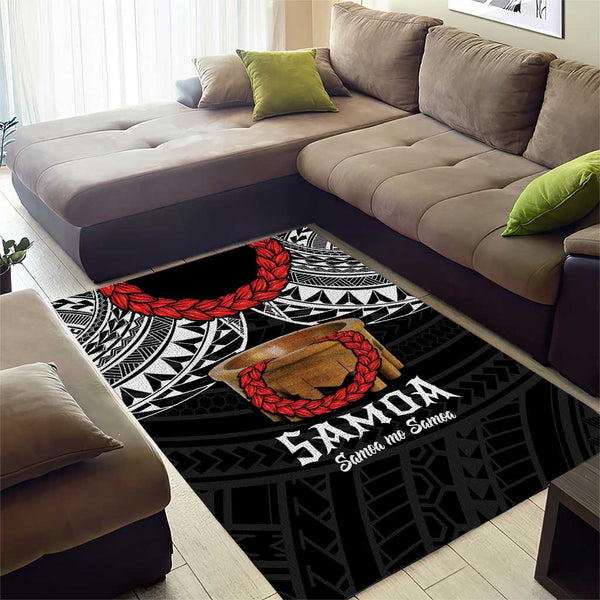 Samoan Tanoa Kava Bowl Ula Fala Area Rug Polynesian Tribal Vibe LT9