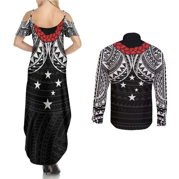 Samoan Tanoa Kava Bowl Ula Fala Couples Matching Summer Maxi Dress and ...