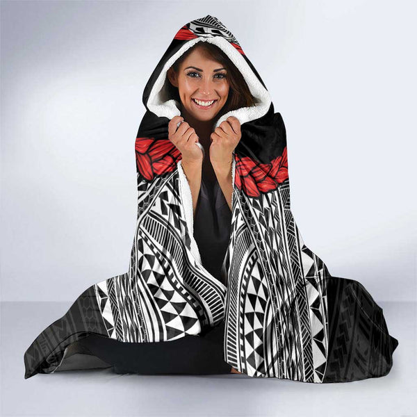 Samoan Tanoa Kava Bowl Ula Fala Hooded Blanket Polynesian Tribal Vibe LT9