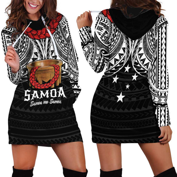 Samoan Tanoa Kava Bowl Ula Fala Hoodie Dress Polynesian Tribal Vibe LT9