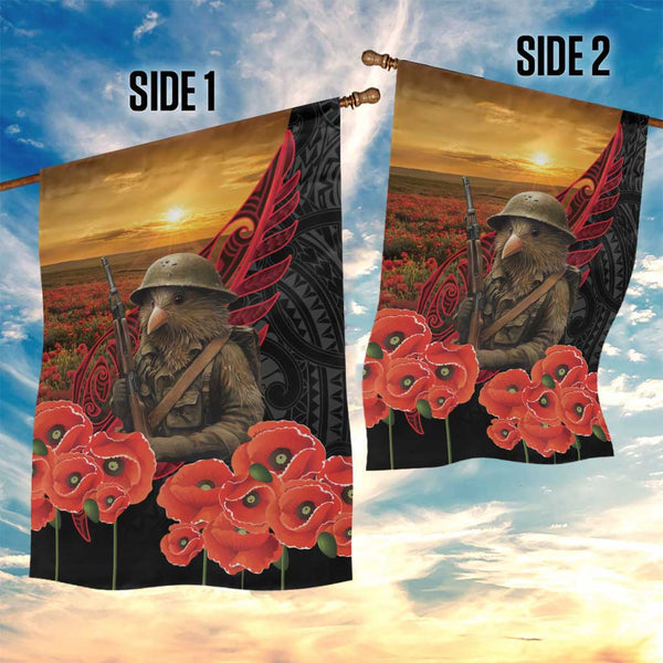 Maori Kiwi Soldier Fern Tattoo ANZAC Day Garden Flag Lest We Forget LT9