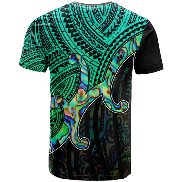 Custom Aotearoa Papua Shell T Shirt Maori Tribal Pattern LT9