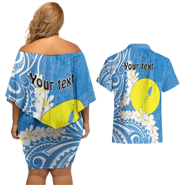 Personalized Palau 1994 Belau Rekid Couples Matching Off Shoulder Short ...