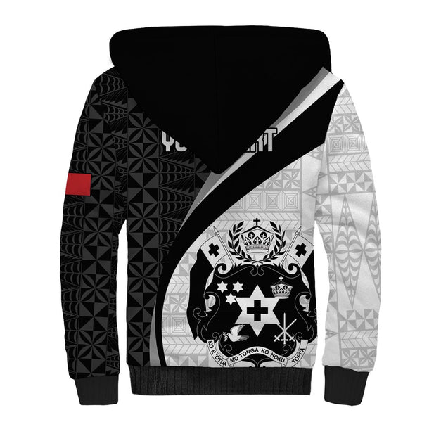 Personalised Tonga Emancipation Day Sherpa Hoodie Since 1970 Ngatu ...