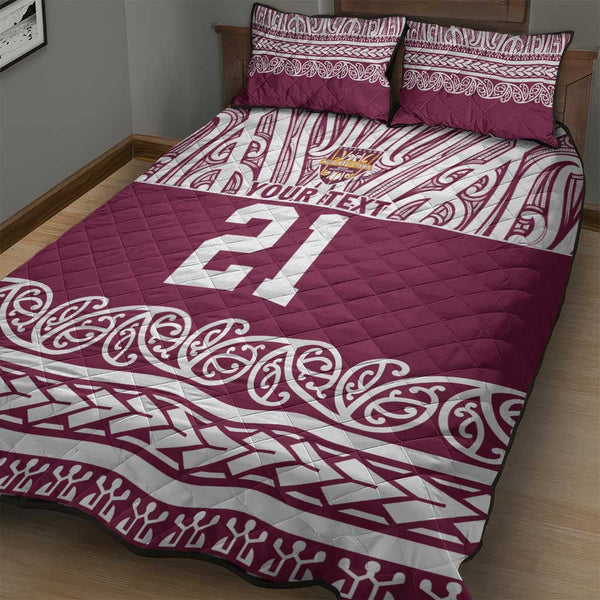 Queensland Maori Nga Hau E Wha Custom Quilt Bed Set Polynesian Maori ...