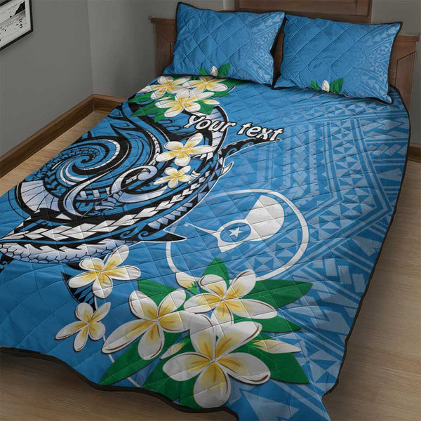 FSM Yap State Polynesian Shark Tattoo Personalised Quilt Bed Set LT9