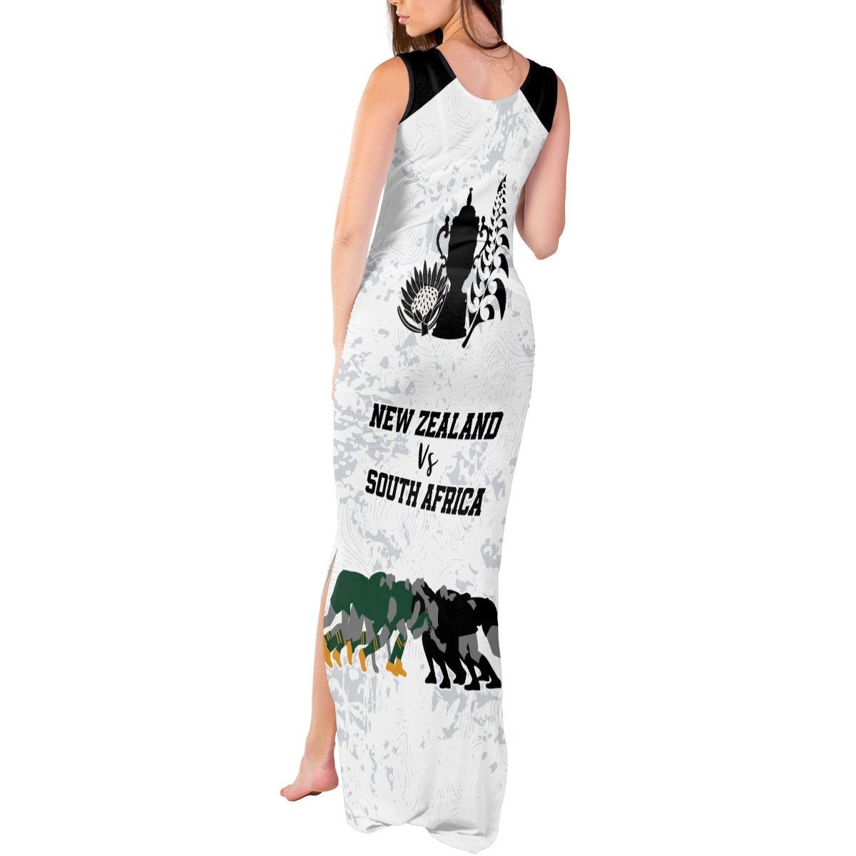 New Zealand South Africa Rugby Tank Maxi Dress History Commemorative ...