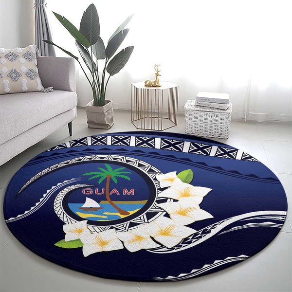 Hafai Adai Guam Guasalis Round Carpet Polynesian Tribal Pattern LT9