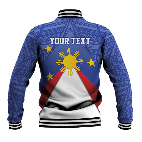 Personalized Pilipinas Eight-Rayed Sun Baseball Jacket Philippines Map ...