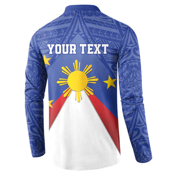Personalized Pilipinas Eight-Rayed Sun Button Sweatshirt Philippines ...