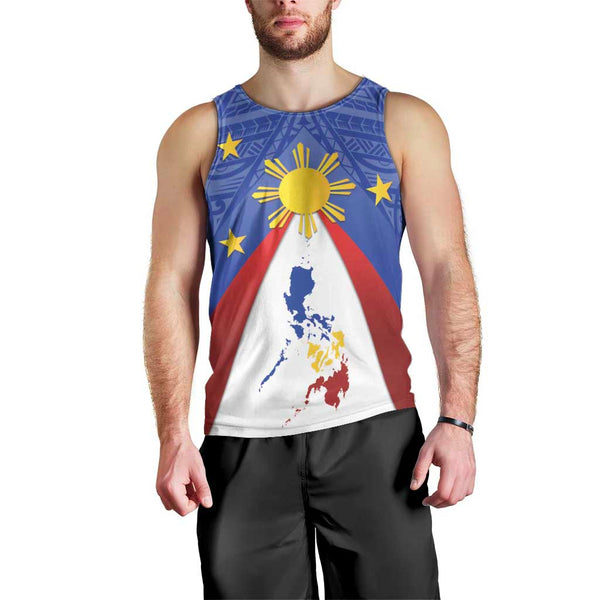 Personalized Pilipinas Eight-Rayed Sun Men Tank Top Philippines Map ...