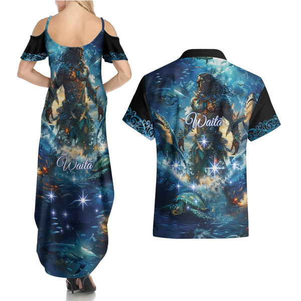 New Zealand Matariki Waita Couples Matching Summer Maxi Dress and ...