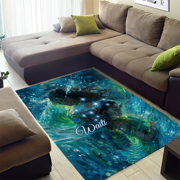 New Zealand Matariki Waiti Area Rug The Beginnings Of Life LT9