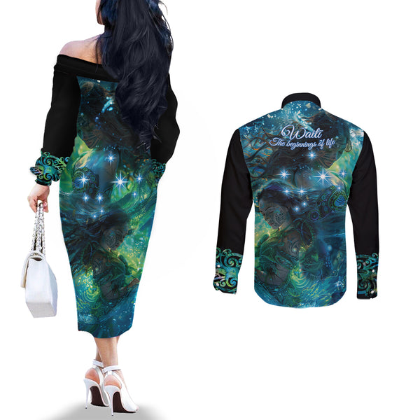 New Zealand Matariki Waiti Couples Matching Off The Shoulder Long ...