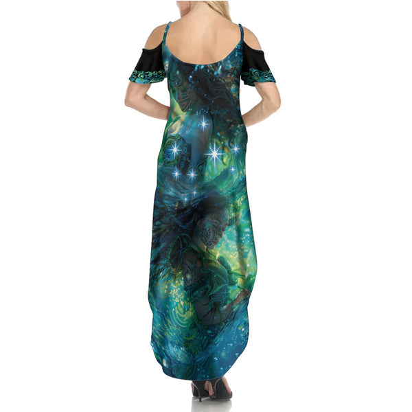 New Zealand Matariki Waiti Summer Maxi Dress The Beginnings Of Life LT9