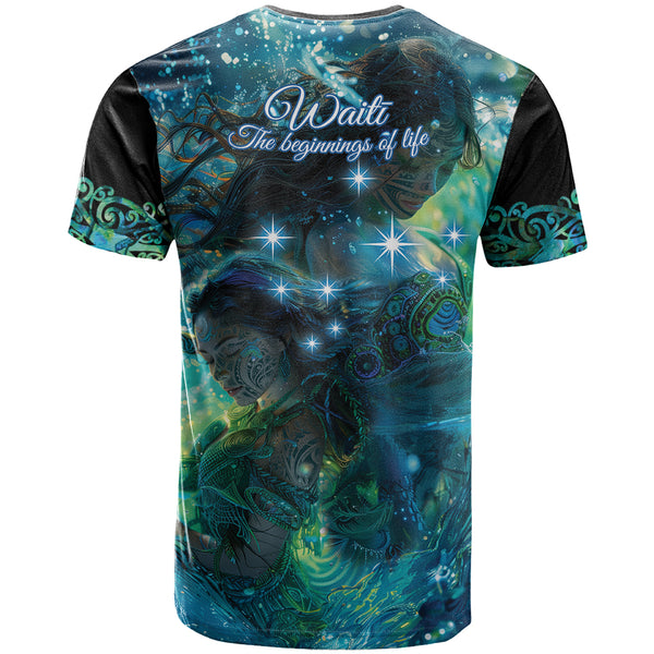 New Zealand Matariki Waiti T Shirt The Beginnings Of Life LT9