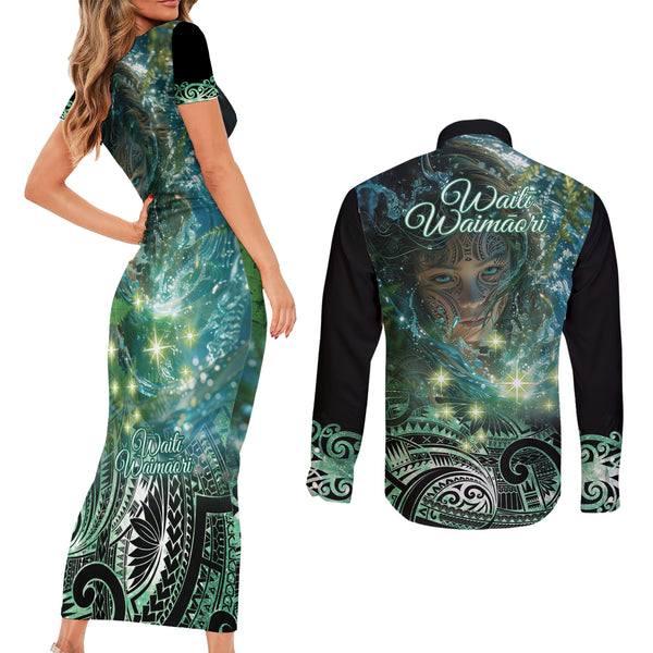 New Zealand Matariki Waiti Couples Matching Short Sleeve Bodycon Dress ...